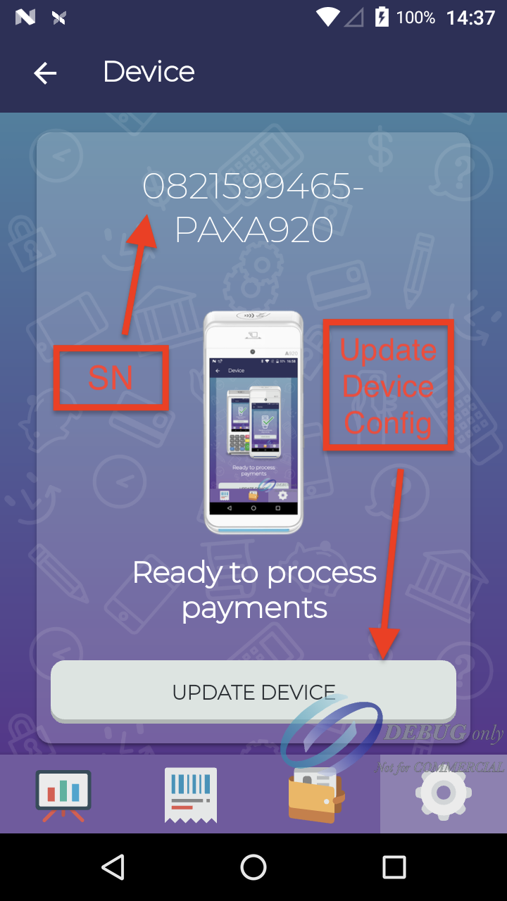 PAX application user guide | PAYSTRAX